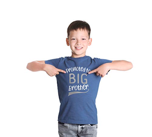 Promoted to Big Brother Bro Sibling Pregnancy Announcement Shirt Toddler Blue