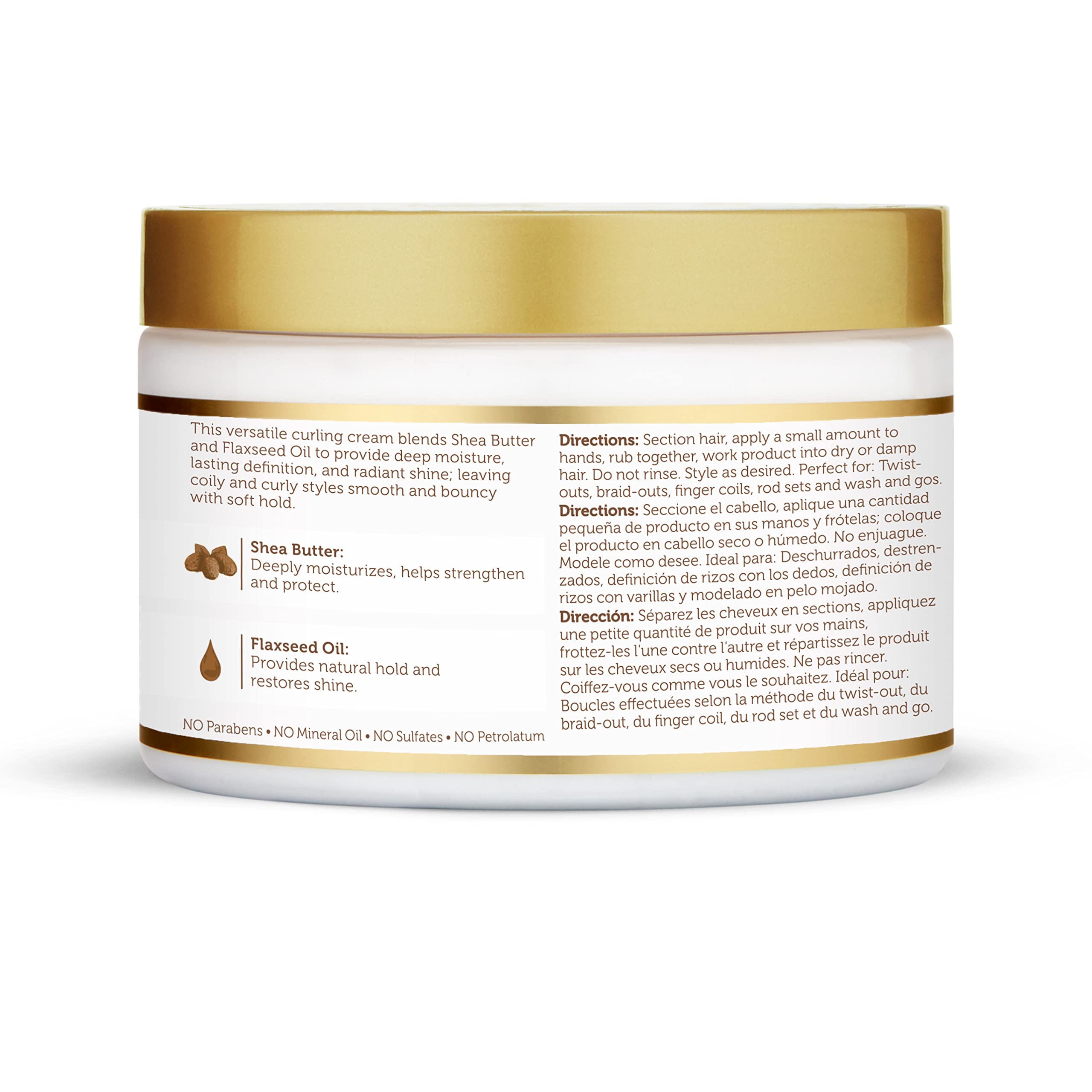 African Pride Moisture Miracle Curl Cream, Hydrate & Strengthen 12oz (Pack of 3)