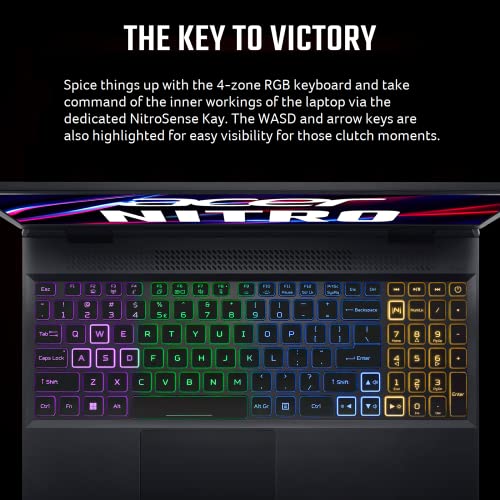 Acer Nitro 5 AN515-58-527S Gaming Laptop | Intel Core i5-12500H | NVIDIA GeForce RTX 3060 Laptop GPU | 15.6" FHD 144Hz IPS Display | 16GB DDR4 | 512GB PCIe Gen 4 SSD | Killer Wi-Fi 6 | RGB Keyboard