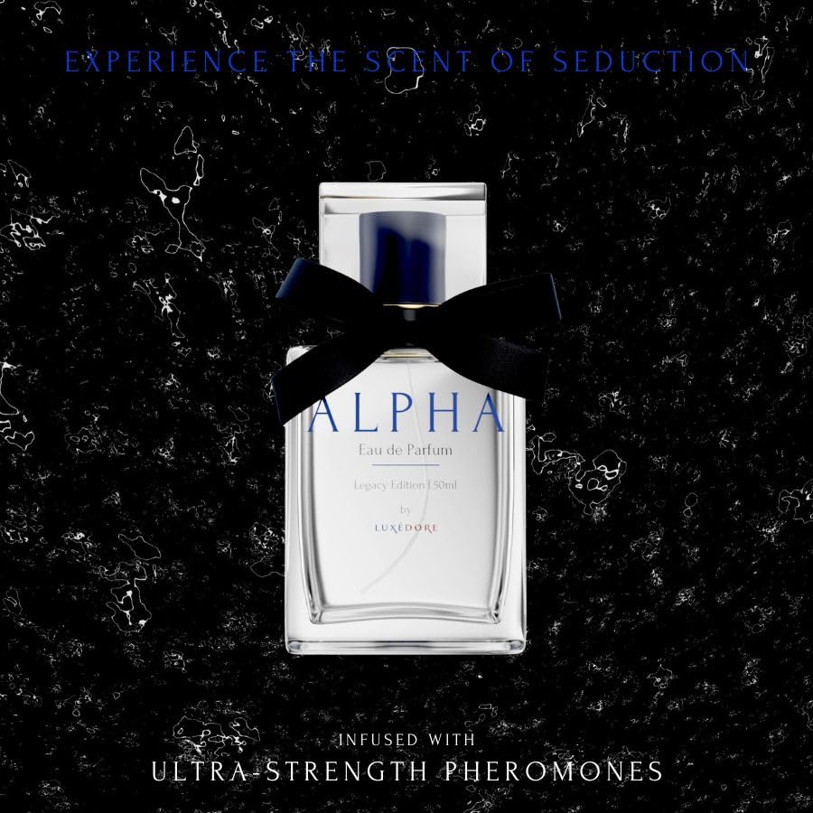 Luxedore ALPHA, Perfume Classic, Eau De Parfum, Pheromone Cologne for Men, Fresh Woody Jasmine Fragrance