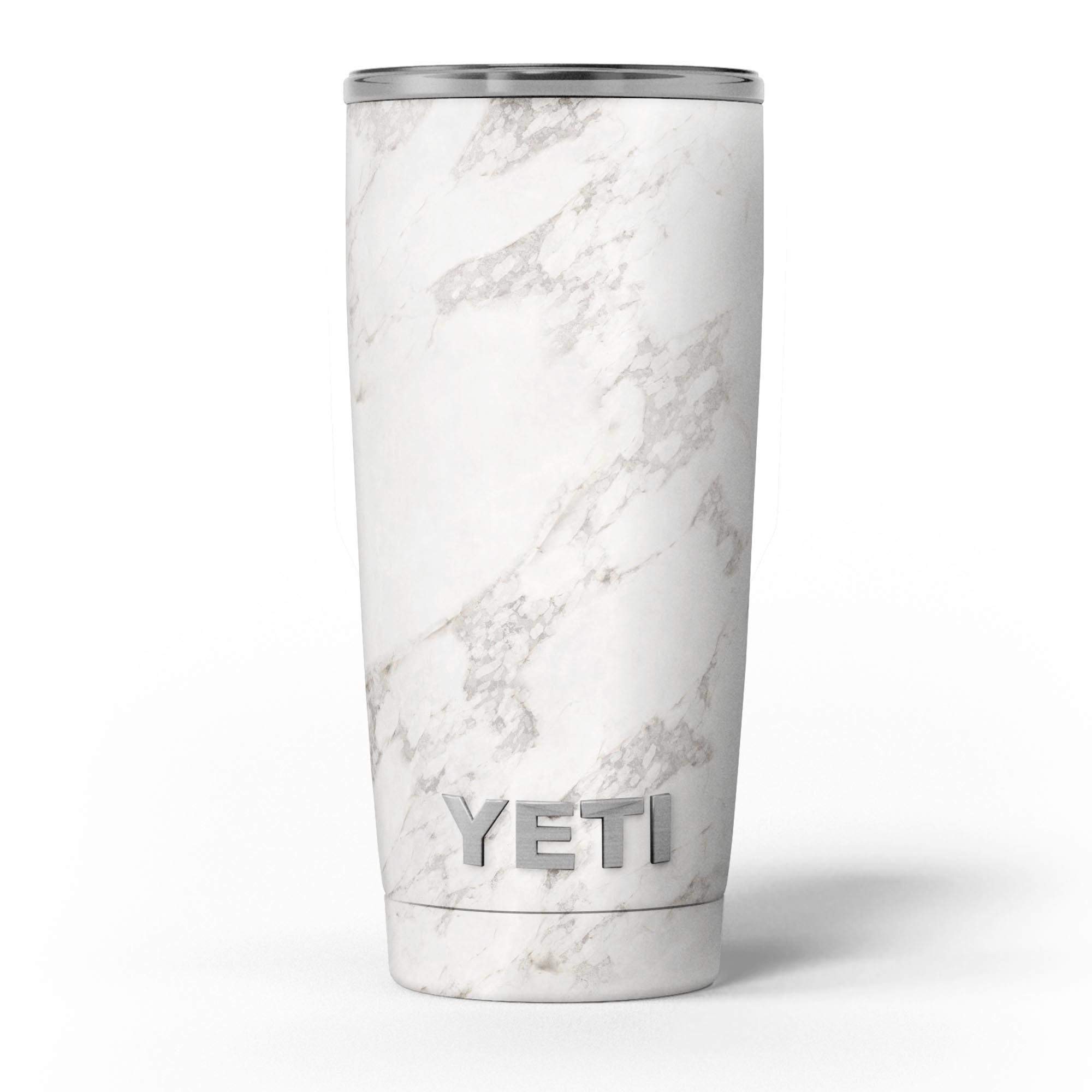 Design Skinz Slate Marble Surface V4 - Skin Decal Vinyl Wrap Kit Compatible with The Yeti Rambler Cooler Tumbler Cups