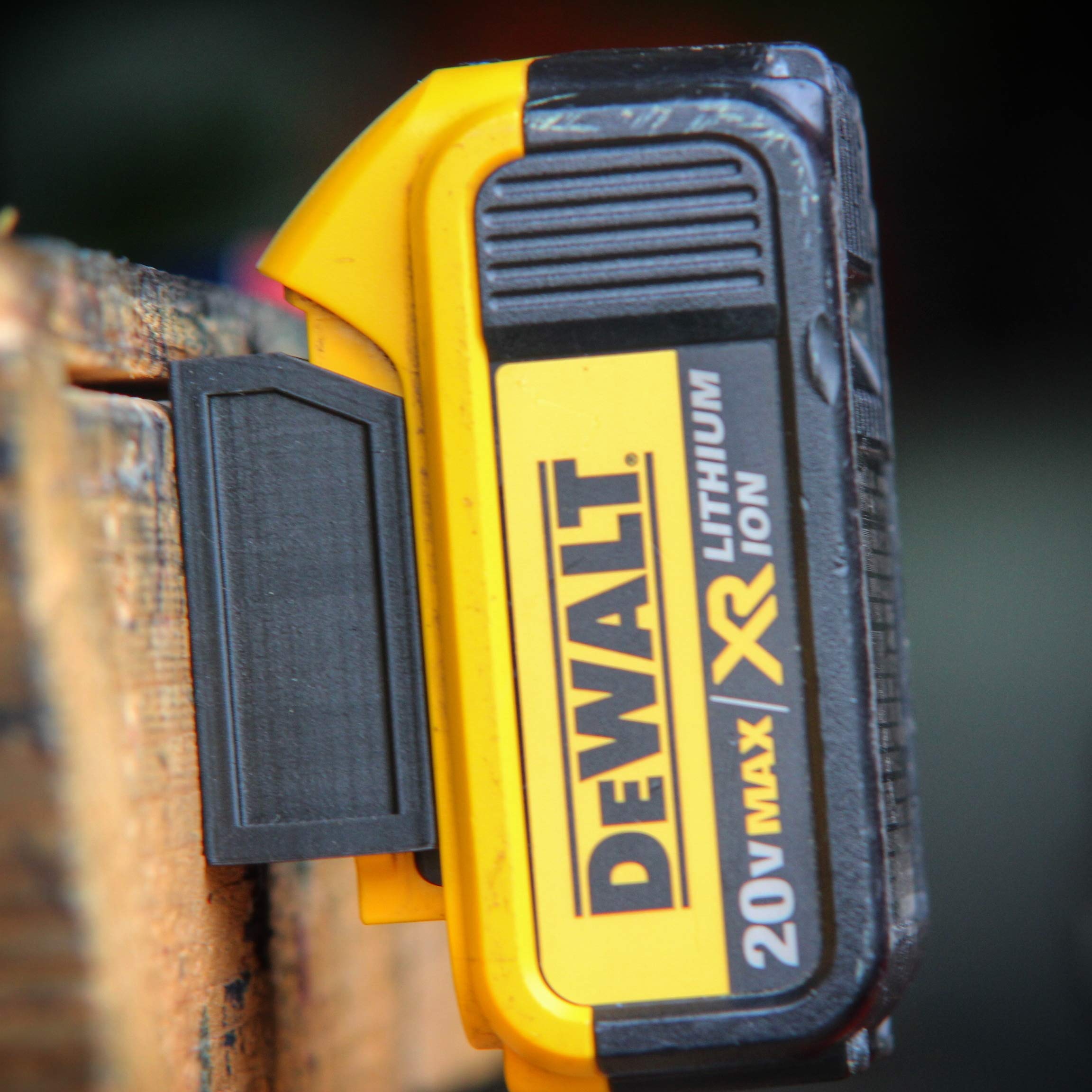Battery Mount Adapter Dock Holder Compatible with Dewalt 20v Batteries.