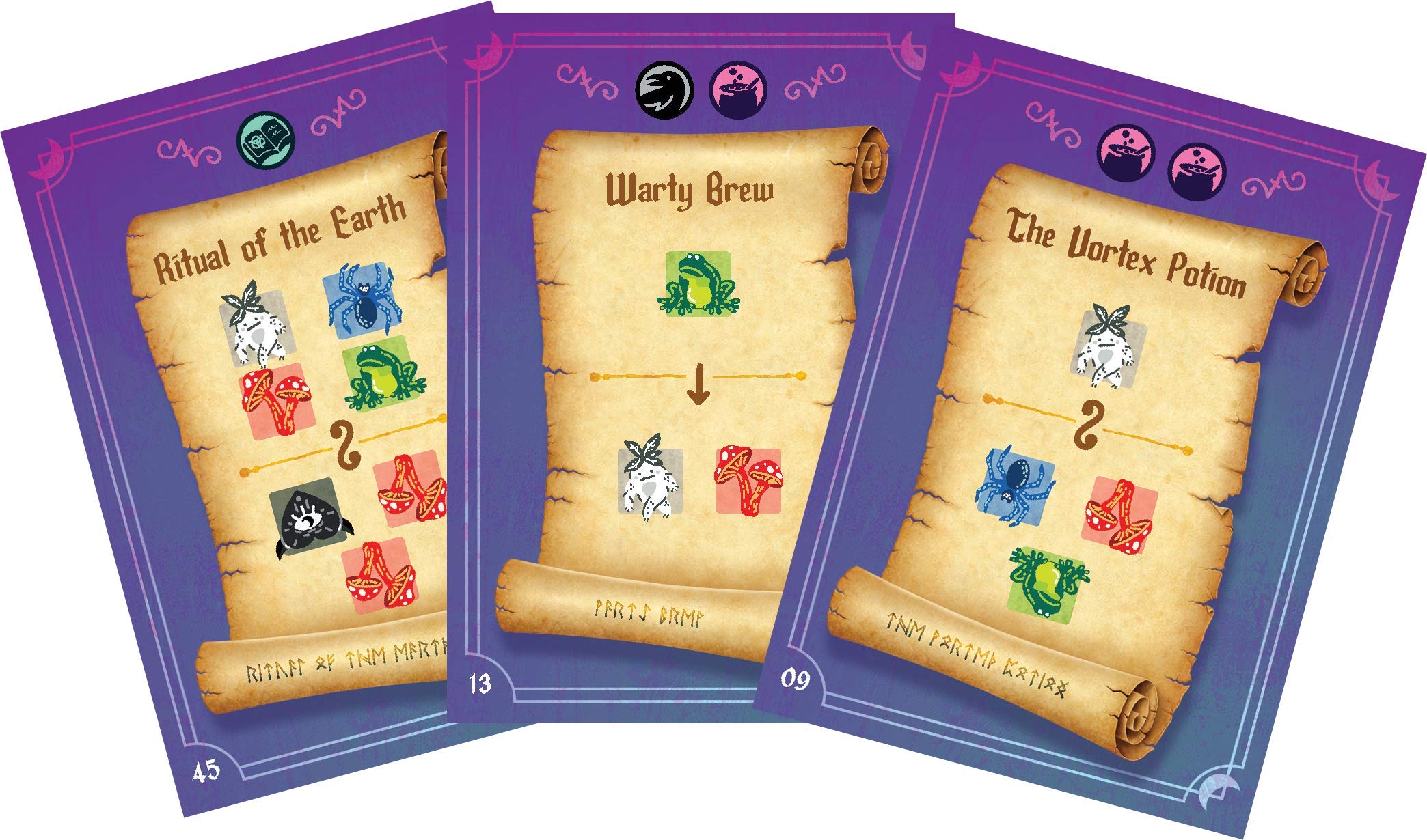 AEG Whirling Witchcraft | Use Recipes, Generate Magical Ingredients & Overflow Opponent's Cauldron | Halloween Board Game | 2-5 Players | Ages 10+