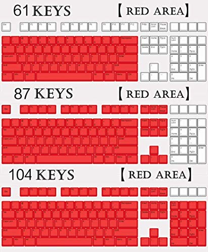 Custom keycaps 60 Percent Doubleshot PBT Keycaps Set OEM Profile for Cherry MX Switches Gaming Mechanical Keyboard,gk61,rk61,Ducky one 2 Mini keycaps (not Include Keyboard)
