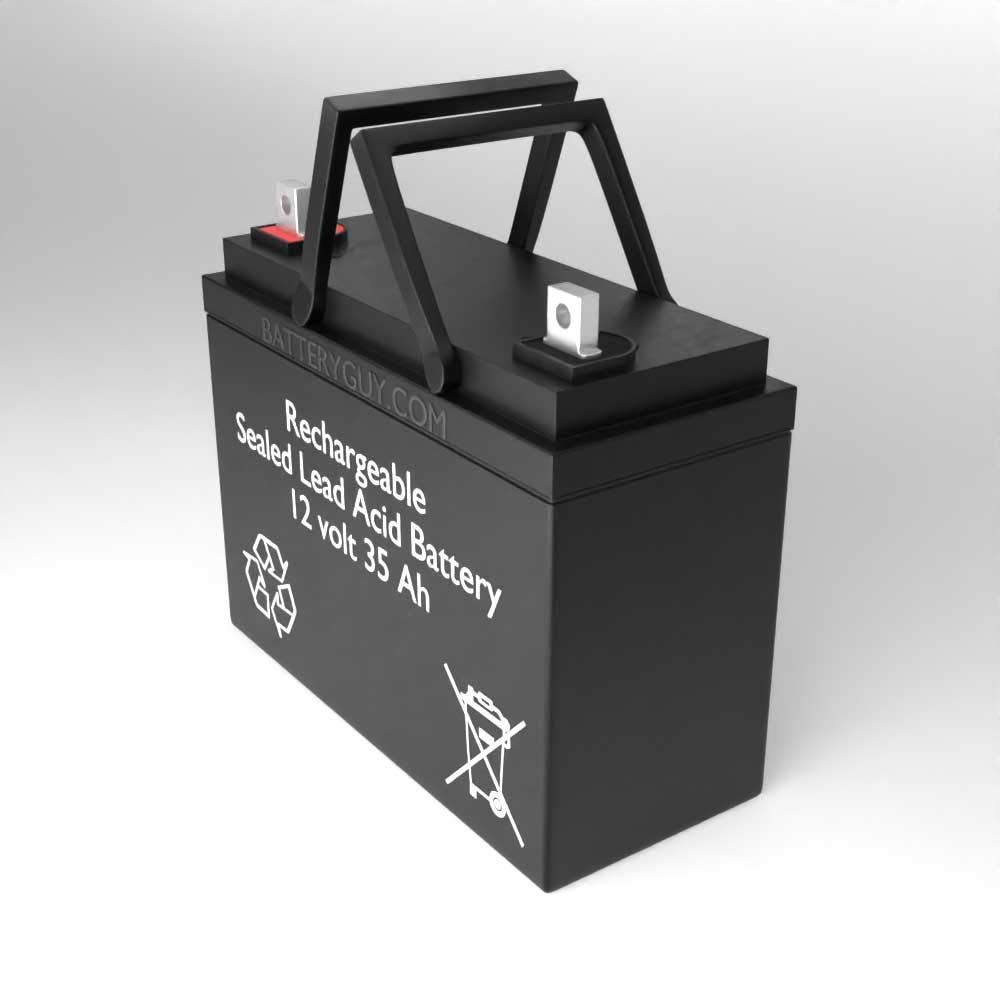 BatteryGuy Jazzy Elite ES Portable Replacement 12V 35Ah Battery - BatteryGuy Brand Equivalent (Qty of 2)