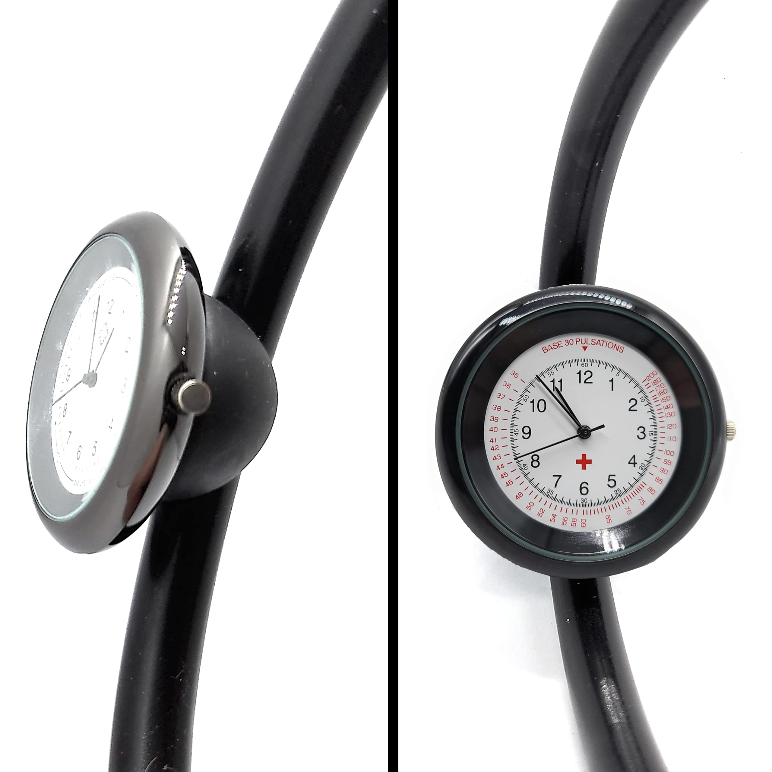 Nurse Stethoscope Watch - Lightweight Metal Frame- Attaches Directly to Stethoscope for All Medical Professionals