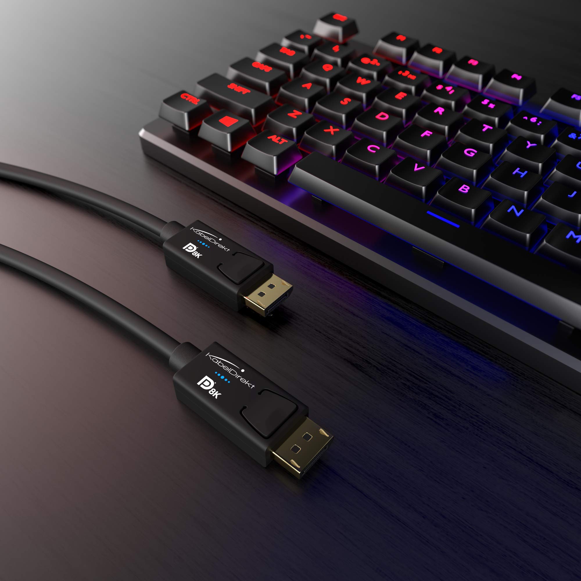 CableDirect β 8K DisplayPort & DP Cable, Special A.I.S. Shielding & Official VESA Certification β 3ft (for DP 1.4 Gaming PCs/laptops/Graphics Cards/Monitors, Supports 4K@120Hz, 144Hz/165Hz/240Hz)
