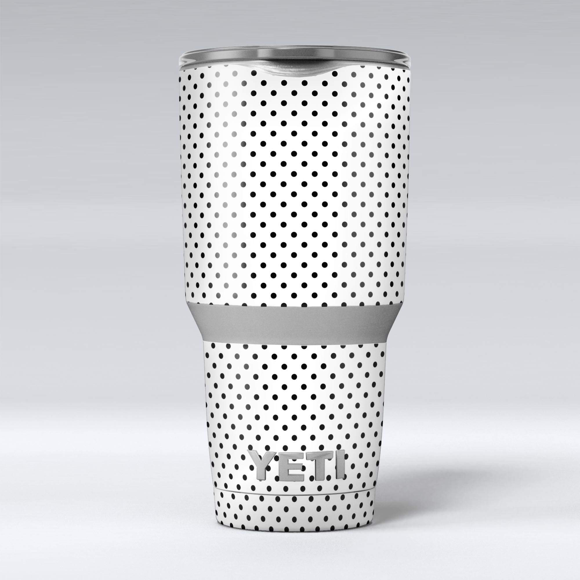 Design Skinz The Slate Black Micro Polka Dots - Skin Decal Vinyl Wrap Kit Compatible with The Yeti Rambler Cooler Tumbler Cups