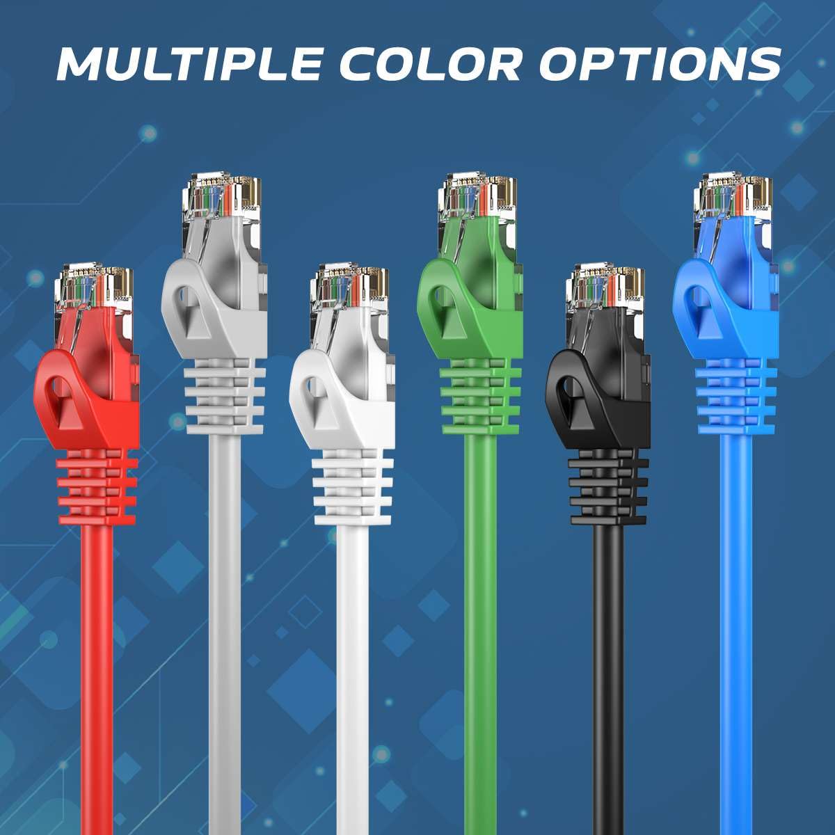 Cables Direct Online Cat6 100FT Network Ethernet Patch Cable, 550Mhz Internet Wire, Compatible with PC, Laptop, Modem, Router, TVs, Printer Cord, Consoles for Home and Office, White