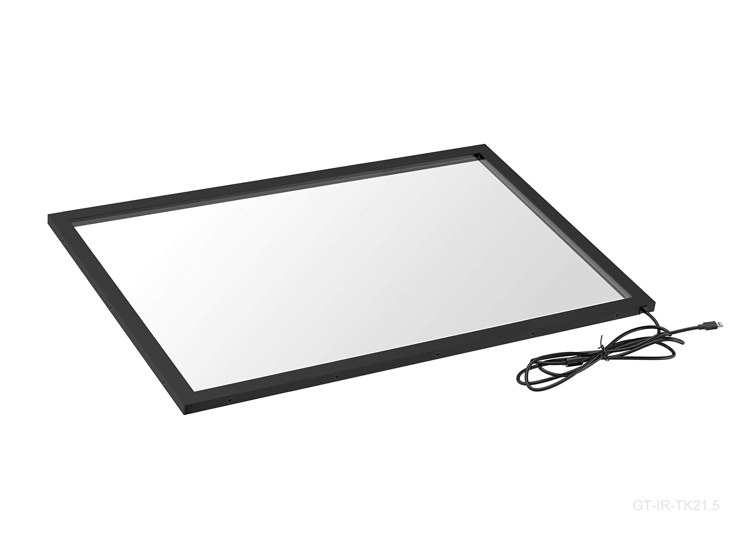 GreenTouch 21.5 Inch Multi Interactive Infrared Touch Frame, IR Touch Screen Overlay Kits, IR Touch Screen Panel Bezel with 3mm Tempered Glass…