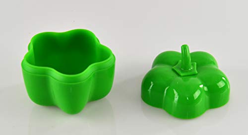 HOME-X Green Bell Pepper Holder, Vegetable Keeper, Food Saver, Useful Kitchen Gadgets