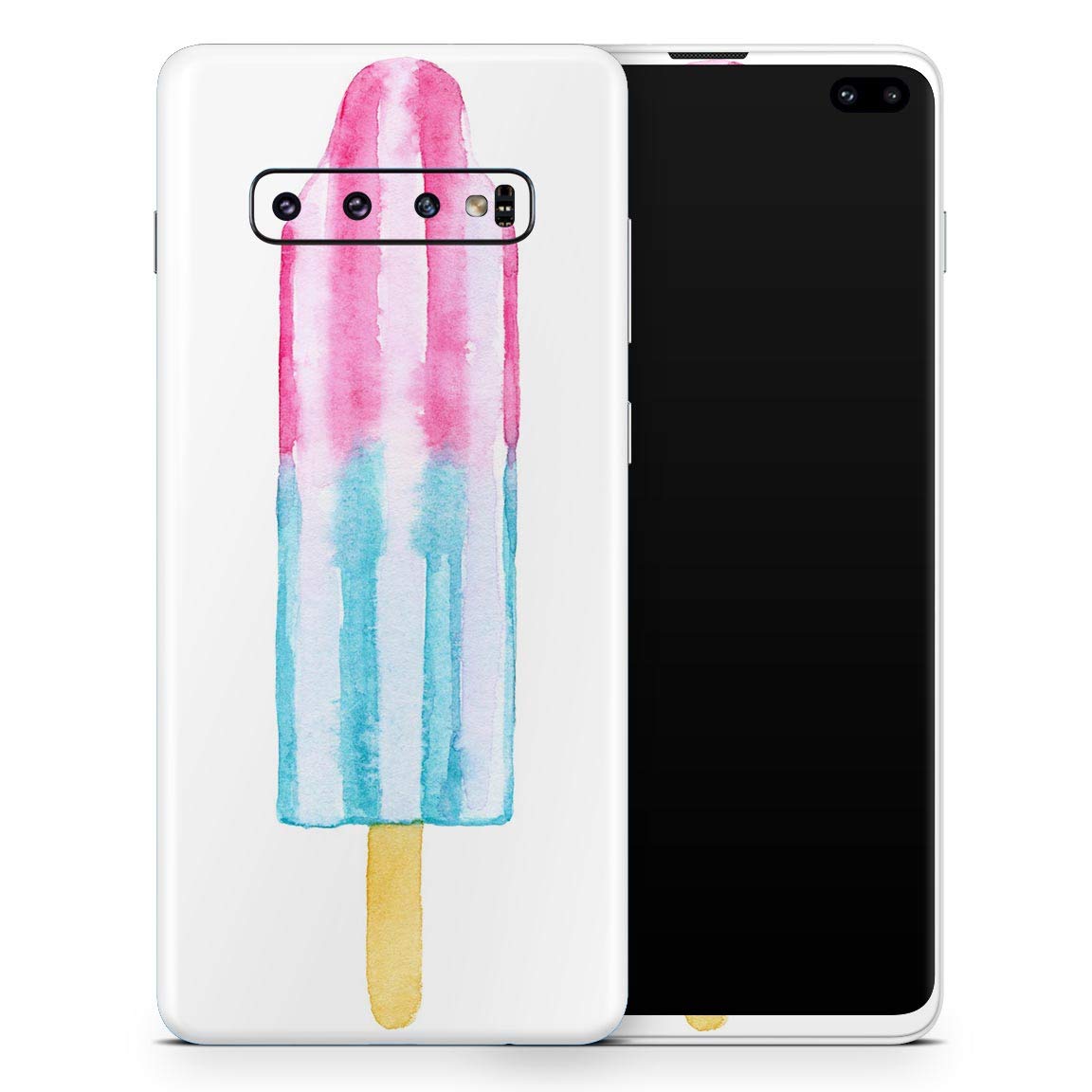 DesignSkinz Summer Mode Ice Cream v4 Protective Vinyl Decal Wrap Skin Cover Compatible with The Samsung Galaxy S20 (Screen Trim & Back Glass Skin)