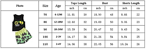 Nie Cuimeiwan Summer Toddler Baby Boy Clothes Beach Style Outfit MAMA'S Boy Sleeveless Vest Top+Coconut tree Shorts Set Suit 2Pcs