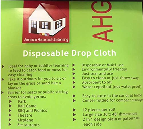 Baby/Toddler Learning to Feed Disposable Drop Cloth