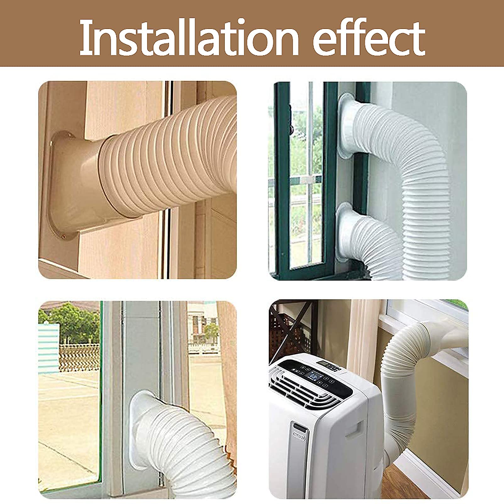 Air Conditioning Window Adapter,air Conditioner Exhaust Hose Adapter,window Seal For 5.9“ Portable Air Conditioner Exhaust Hose Kit Plate