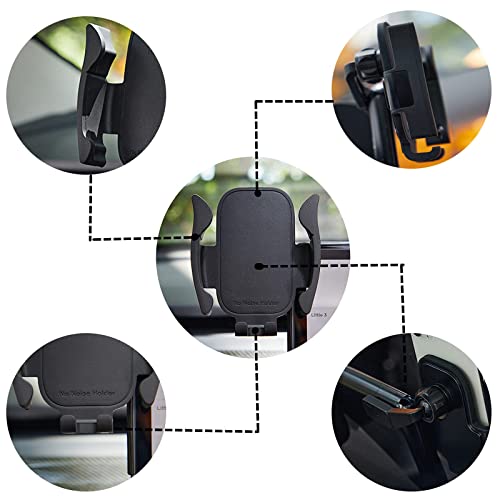 TSELLER for Tesla Model Y Model 3 Phone Holder Cell Phone Mount Silence Screen Phone Cradle Kits Adaptive for 5.5-7.0" Smartphones Accessories with Silicone Sunglasses Organizer