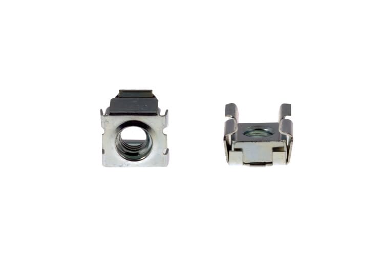 CablesAndKits Rack Mount Cage Nuts, M6, Qty 100