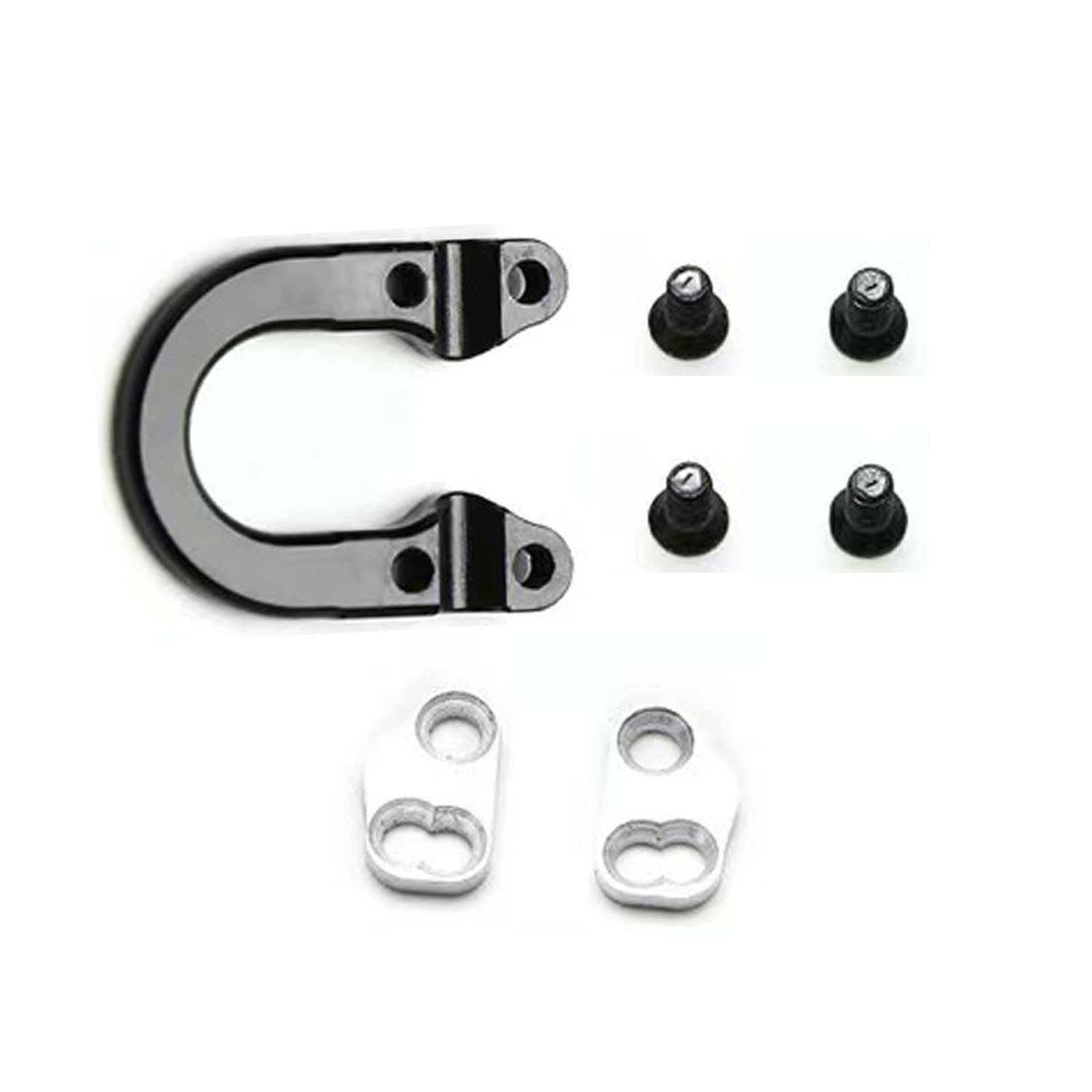 2 Sets Metal Archery Compound Bow D Loop Buckle Release Aids for Hunting Installation Accessories