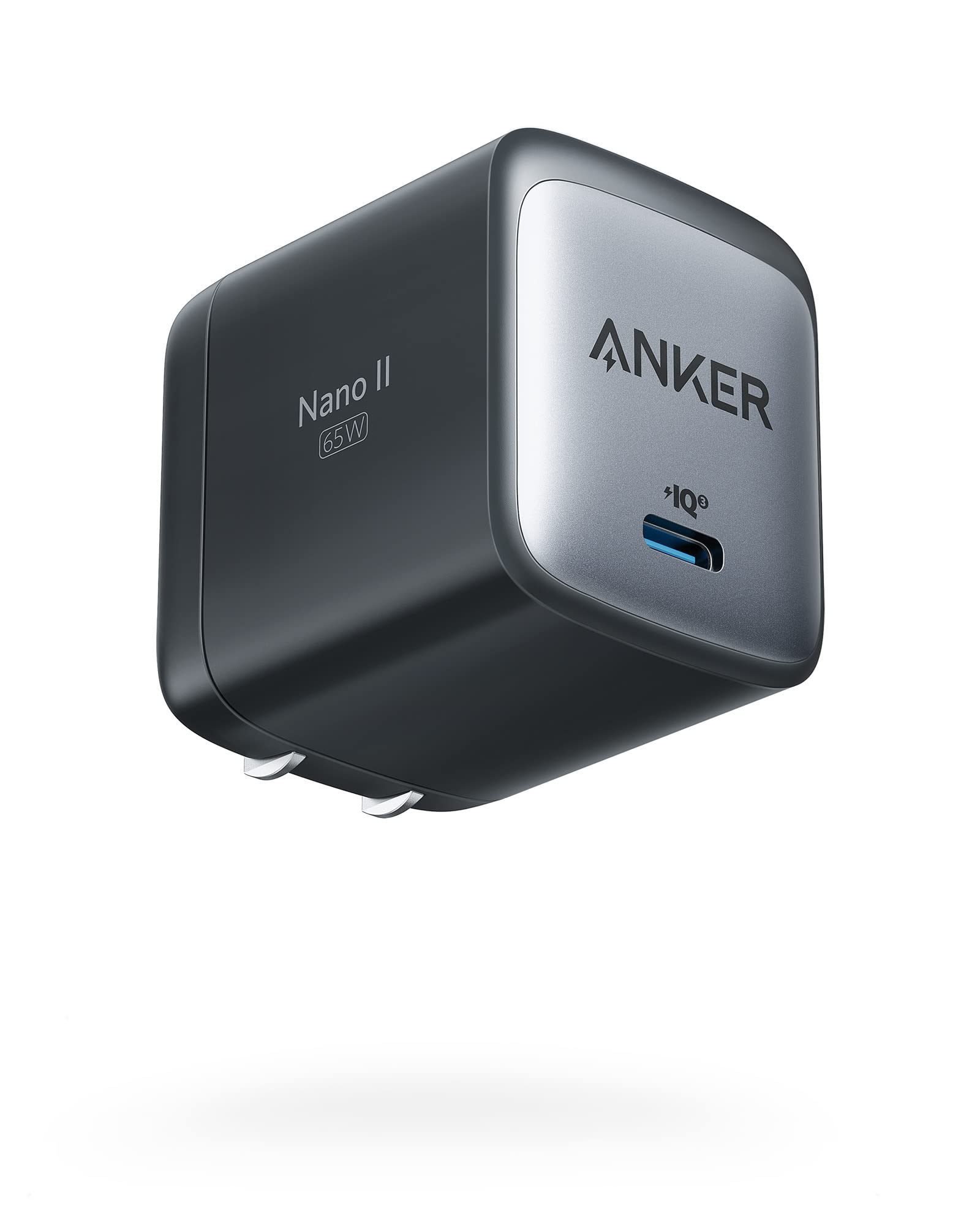 Anker 333 USB C to USB C Cable (6ft 100W, 2-Pack), USB 2.0 Type C Fast Charging Cable and Anker USB C Charger, 715 Charger (Nano II 65W), GaN II PPS Fast Compact Foldable Charger