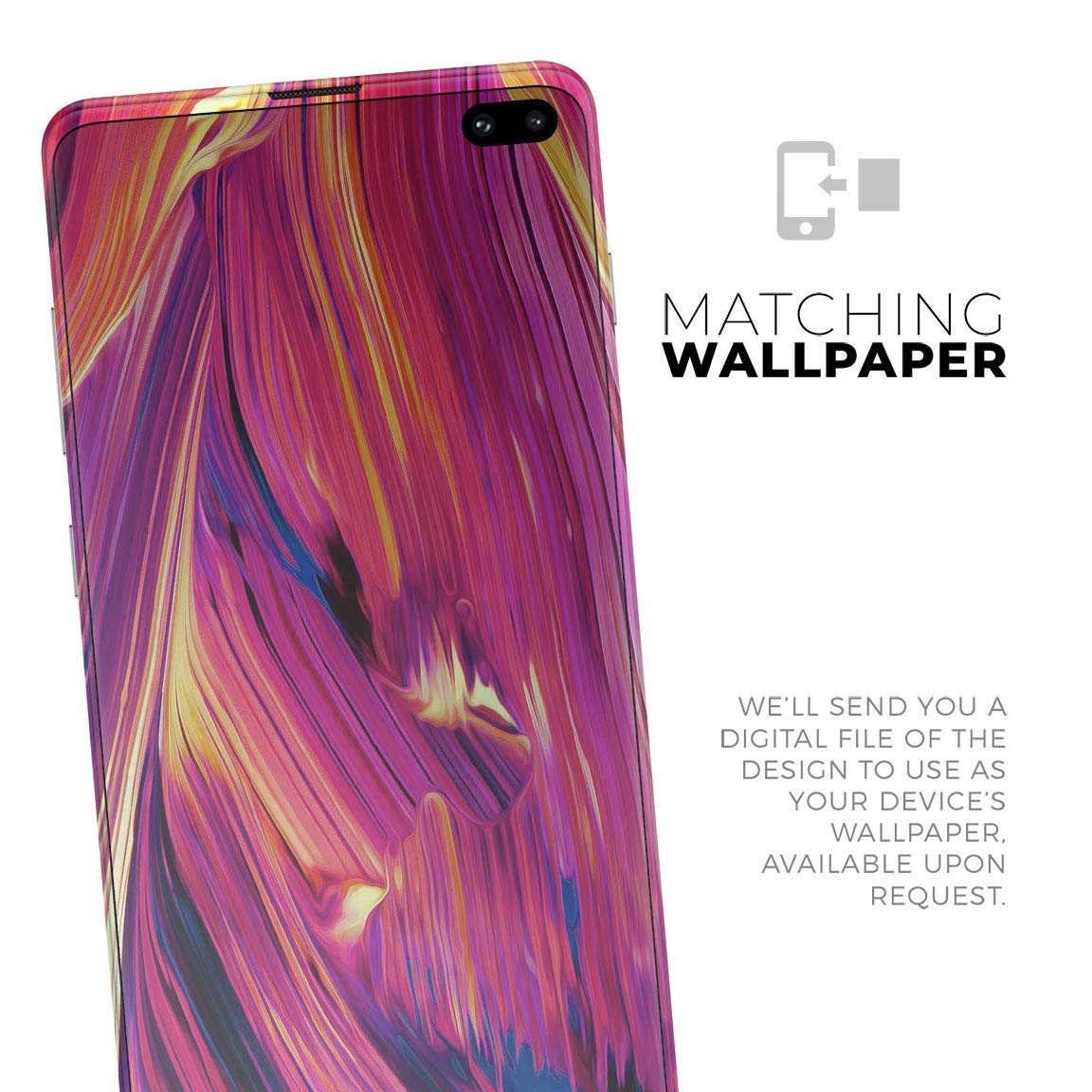 DesignSkinz Liquid Abstract Paint Remix V40 Protective Vinyl Decal Wrap Skin Cover Compatible with The Samsung Galaxy S20 (Screen Trim & Back Glass Skin)