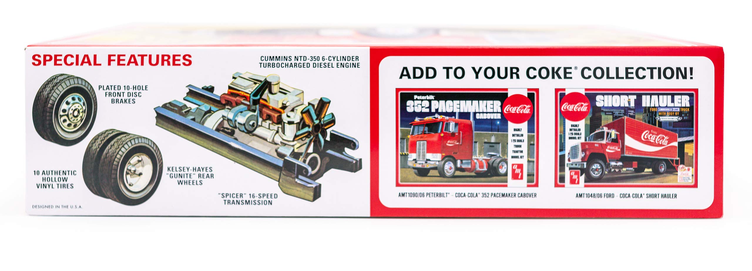 AMT White Western Star Semi Tractor (Coca Cola) 1:25 Scale Model Kit