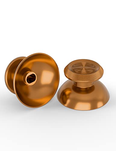 Avericht Metal Thumbsticks for PS5 Controller, Aluminum Joystick Replacement Kit for Dualsense Controller Accessories (Gold)