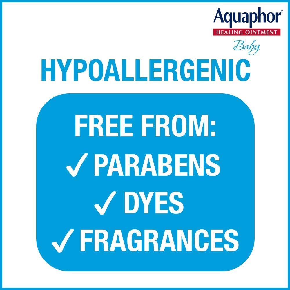 Aquaphor Baby Healing Ointment Diaper Rash and Dry Skin Protectant , 14 Fl. Oz. Jar