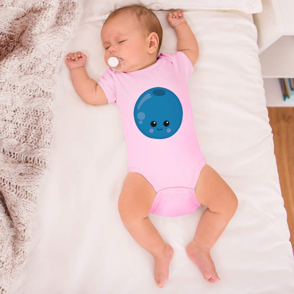 Cute Rascals Custom Boy & Girl Baby Bodysuit Blueberry Funny Cotton Baby Clothes Royal Blue Design Only 6 Months
