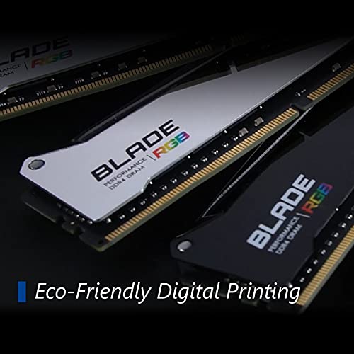 OLOy DDR4 RAM 16GB (2x8GB) Blade Aura Sync RGB 3200 MHz CL16 1.35V 288-Pin Desktop Gaming UDIMM (MD4U0832162BRKDE)