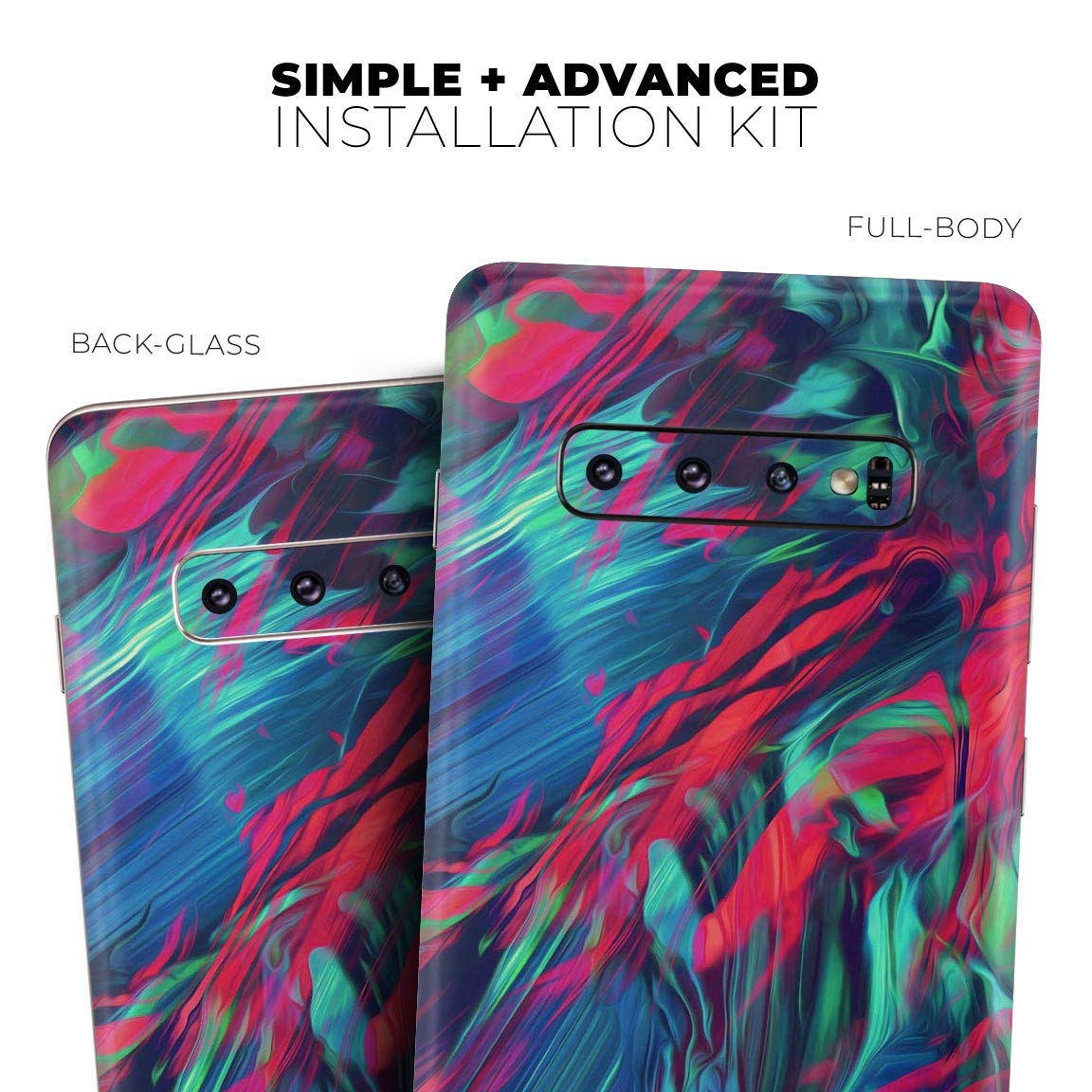 DesignSkinz Liquid Abstract Paint Remix V4 Protective Vinyl Decal Wrap Skin Cover Compatible with The Samsung Galaxy S20 (Screen Trim & Back Glass Skin)