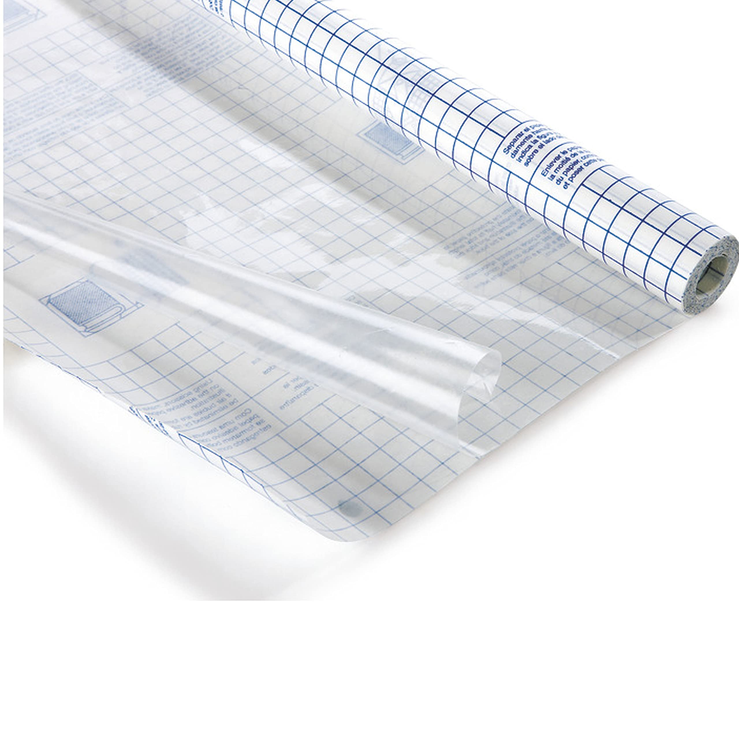 2 Rolls Clear Cover Transparent Matte Covering Self Adhesive Peel Stick Film 5FT Liner Laminating Surfaces Cover Shelf Drawer Liner 13.5"x5ft Each Contact Paper Book Document Laminate DIY Surface Easy