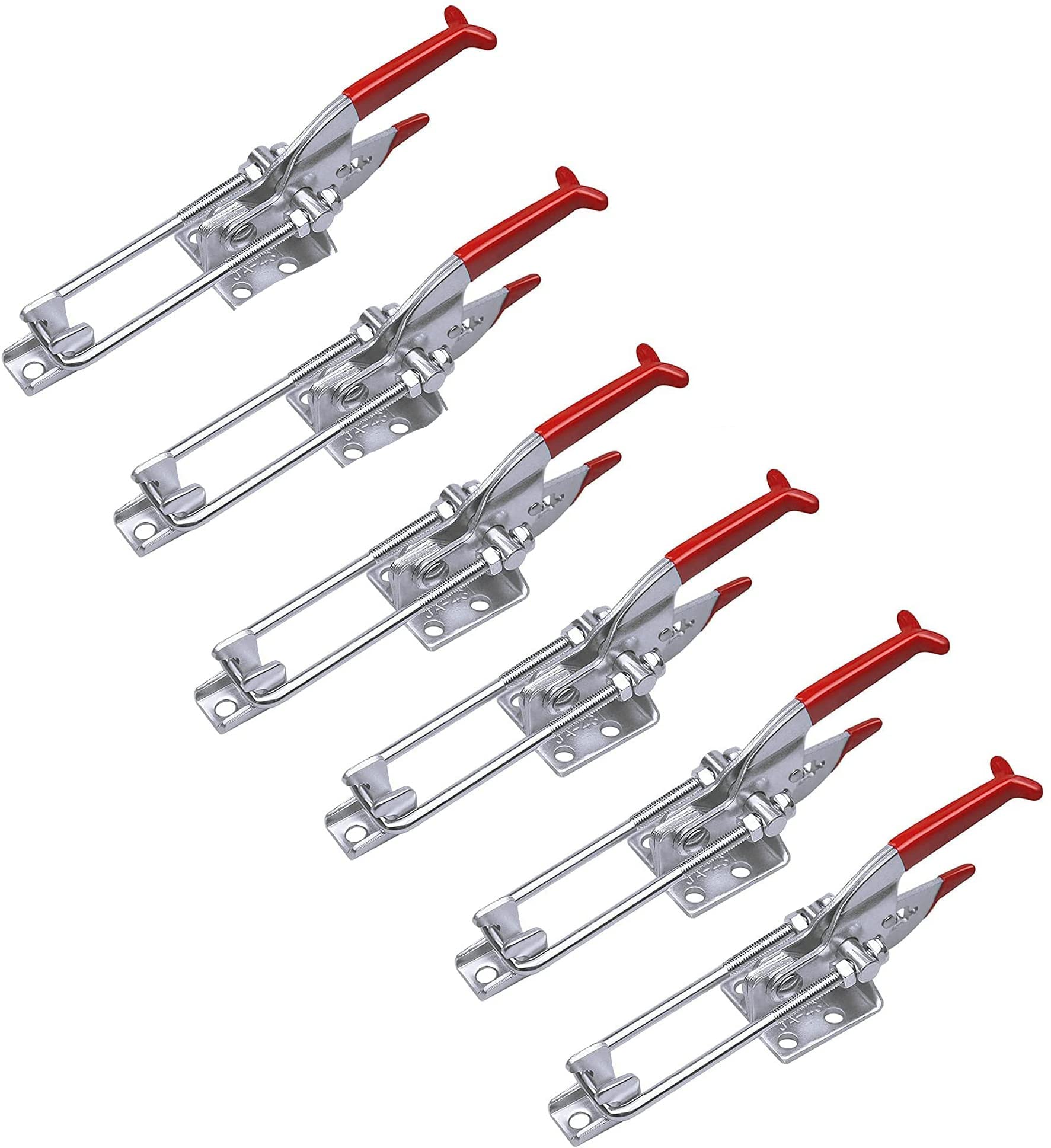 6-Pack 2000lbs Capacity Heavy Duty Toggle Clamps,Adjustable Latch U Bolt Self-lock Toggle Latch Clamp for Tire Carrier Latch.90 Degree Latch Clamp Lock for Cam Latch Sliding Door,Lt-431 Latch by SKYCK