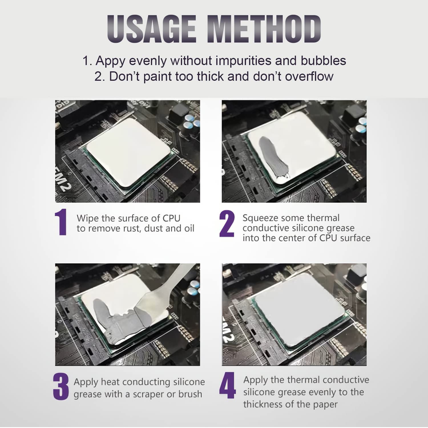 Dracaena Thermal Compound Paste (4Gram), Carbon Based High Performance, Heatsink Paste, Thermal Compound CPU for All Coolers, Thermal Interface Material -CTG9