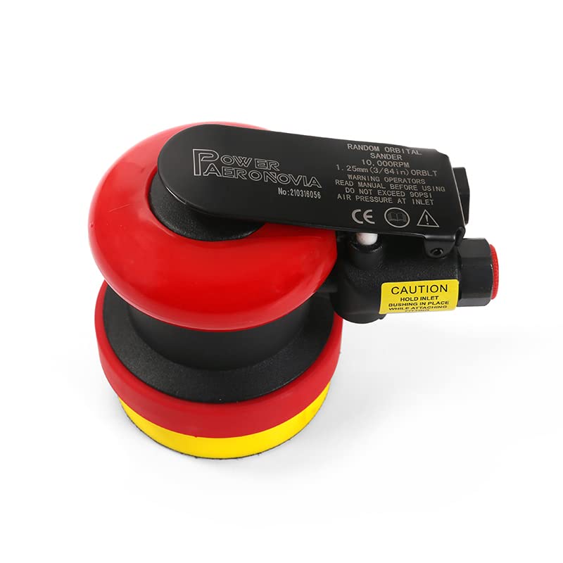 3 Inch Finishing Palm Pneumatic Sander Tool,3", 3/32”Mini DA Air Sander for corner