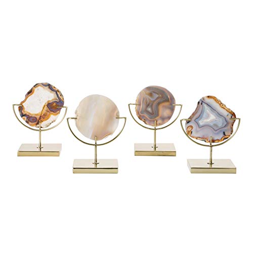 Main + Mesa Natural Brown Agate on Stand