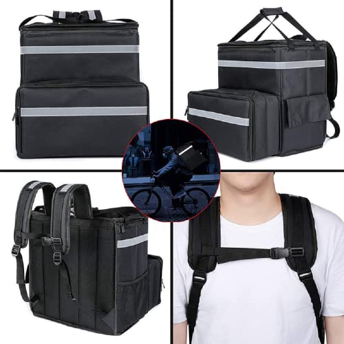 Bejetca Delivery Backpack, Expandable Insulated Hot Pizza bag, Used for Delivering Bicycles, Large Leak Proof and Waterproof Pizza Delivery bag, Suitable for Delivery Pizza, Camping, and Beach