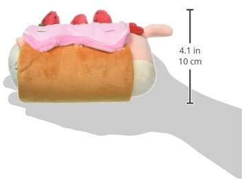 Anirollz Stuffed Animal Plush Toy - Official Roll Blanket Outfitz Doll |Soft, Squishy, Warm, Cute, Comfort, Safe| Strawberry Roll Cake Pillow with Kitty - Birthday Decorations Gift 6" Kittiroll
