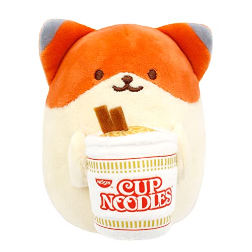 Anirollz Stuffed Animal - Cup Noodles Foxiroll, Soft Toy Plush Doll, Officially Licensed Nissin Product, Birthday Gift, Safe for Children