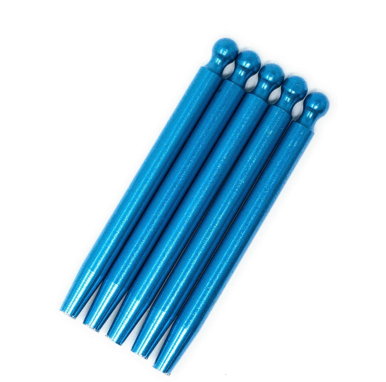AirstreamIT Aluminum Cribbage Board Pegs - 5 Red, 5 Blue, 5 Silver, and 5 Turquoise - Standard 1/8 Inch Holes
