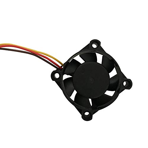 2-Pack 50000Hours Lifetime 3wires DC Fans DC 5V Cool Blower Fan Kit 4010 5015 Extruder Hotend Cooler Radiator Left Hotend Fan, Front Hotend Fan for Prusa i3 MK3 MK3S MK2/2.5 3D Printer