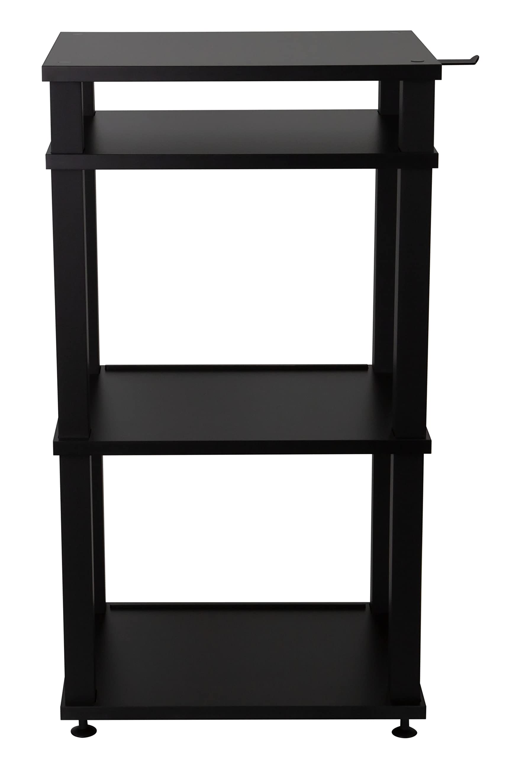 Andover Audio SpinStand Rack for Records and Audio Components - Metal-Reinforced, Holds 150 LPs, Optimum Height & Storage Space, Ideal for Turntables, Vinyl, Spinbase, and Hi-Fi Systems - Black