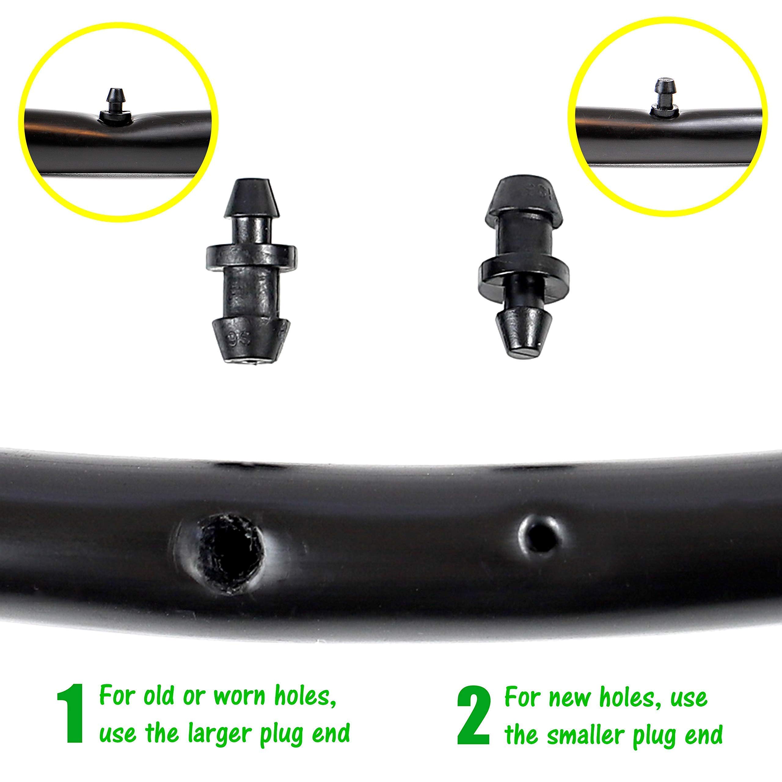 Drip Irrigation Plugs (50 pcs) and Hole Punch Tool (1 pcs): Goof Plugs for Hose or Tubing End Caps - Puncture to Insert Fittings and Parts