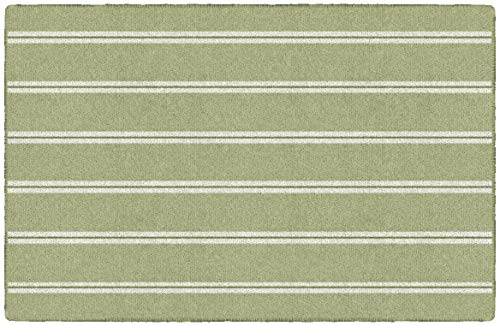 Brumlow Mills Vertical Stripes Traditional Print Pattern Indoor Area Rug, Perfect for Living Room Decor, Dining, Kitchen Rugs, Bedroom or Entryway Rug, 2'6" x 3'10", Green
