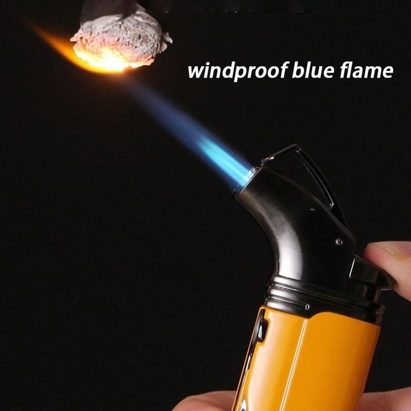 2024 New Lighter 3-Piece Set, Windproof Flame, Transparent Gas Window, Reusable, Suitable for Boyfriend, Girlfriend, and Daily Use (Color : C3)