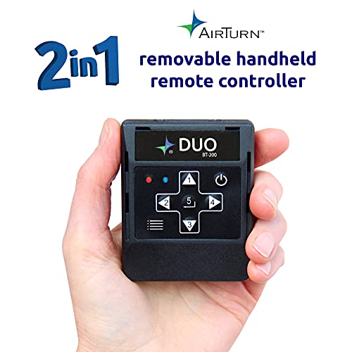 AirTurn DUO200 Silent Bluetooth Pedal Page Turner Media App Control Foot Pedal