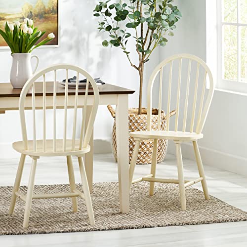Christopher Knight Home Countryside High Back Spindle Dining Chair, Antique White 19.70”D x 17.90”W x 36.20”H