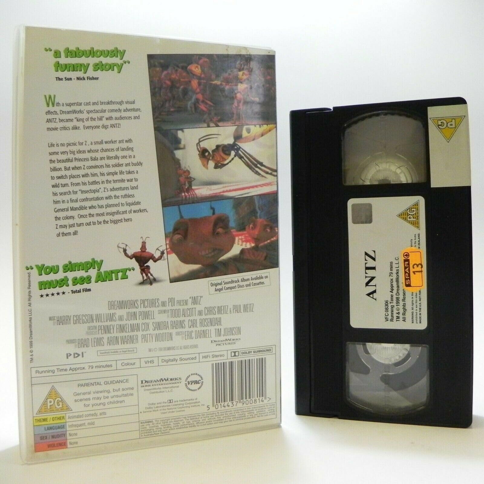 Antz: DreamWorks (1999) - Large Box - Comedy/Adventure - Family - Kids - Pal VHS