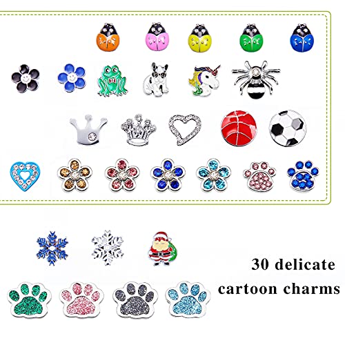 60 Colorful Chicken Poultry Leg Bands Adjustable Chicken Identification Bands Plastic Cable Tie with 30 Poultry Charms Accessories for Bird Chicken Duck Parrot Geese Turkey