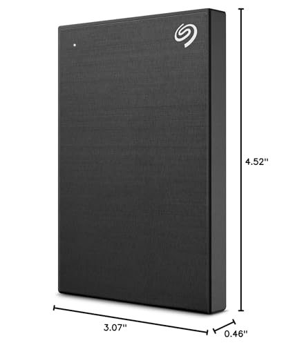 Seagate One Touch 2TB External HHD Drive with Rescue Data Recovery Services, Black (STKB2000400)