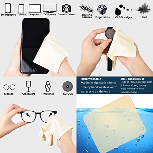 27 Pcs Nano Universal Webcam Covers - 5-Sizes for Every Size Webcam on Any Device -Reusable/Washed Multi-use β Protect Your Privacy and Prevent Lens Glass Breakage- 1 Microfiber Cleaning Cloth